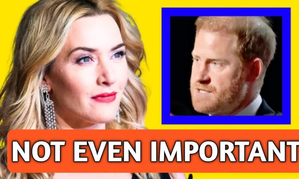 Prince Harrys Awkward Encounter With Kate Winslet Sparks Speculation